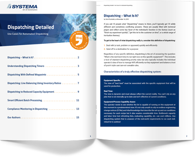 Best Practices: Dispatching Detailed | SYSTEMA